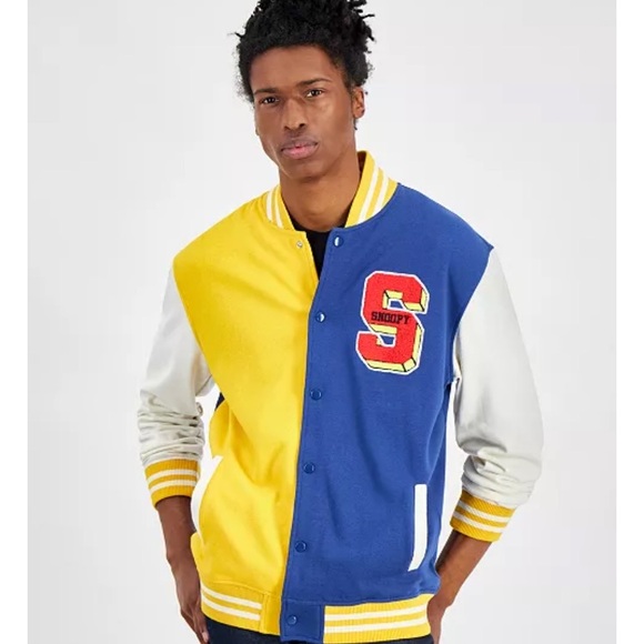 Peanuts | Jackets & Coats | Mens Snoopy Speed Beagle Colorblocked ...